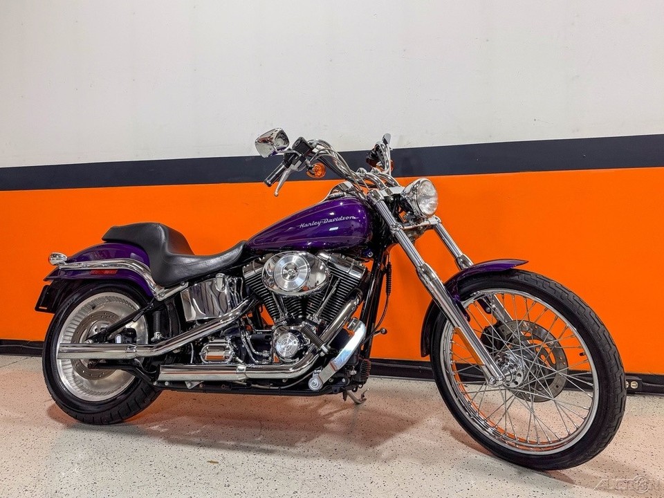 2002 Harley-Davidson Softail Custom Softail Concord Purple FXST | eBay