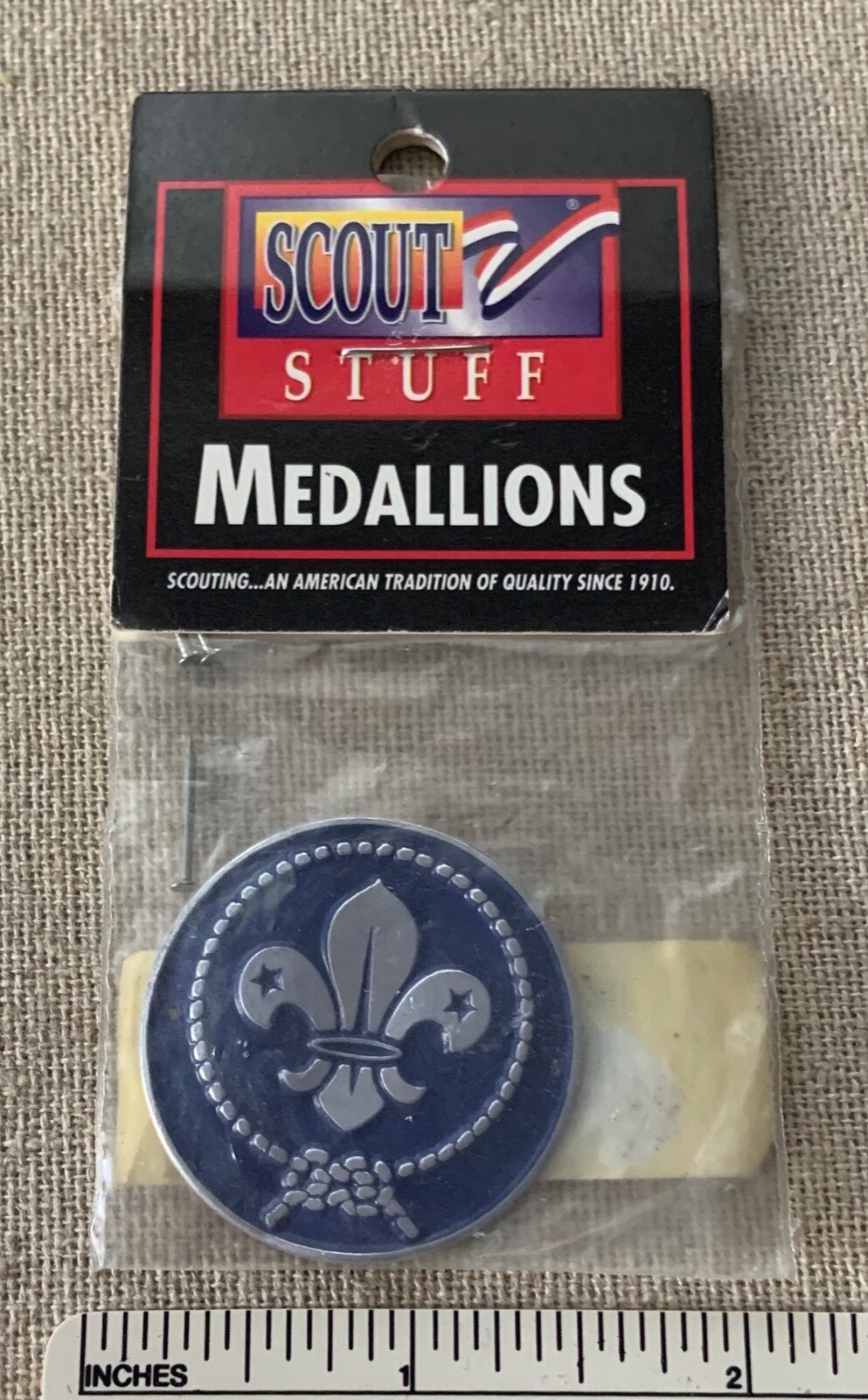 NOS WORLD SCOUTING Boy Scout Hiking Staff Shield MEDALLION ...