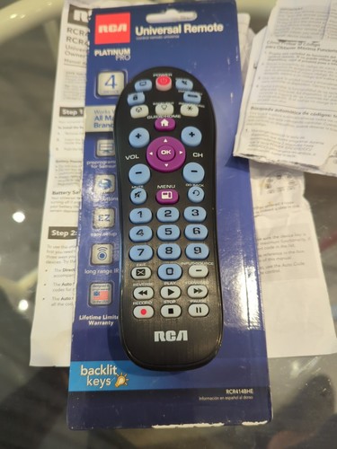 RCA RCR414BHE 4 Device Universal Remote Streaming Player Compatible ...