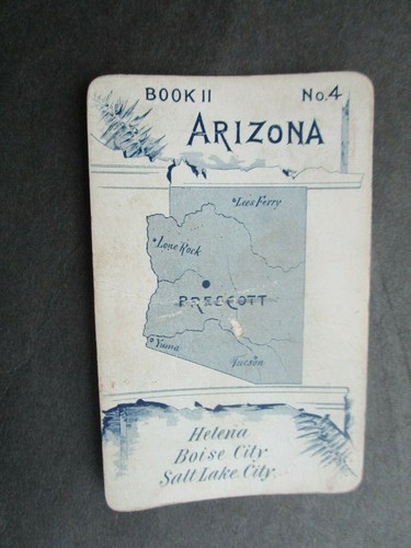 PRESCOTT, AZ. (Capitol of Arizona) - Very Early Game Card | eBay
