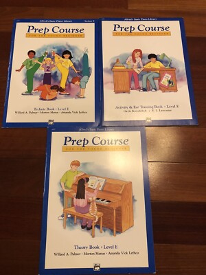 Lot of 3 Alfred's Basic Piano Prep Course Level E | eBay