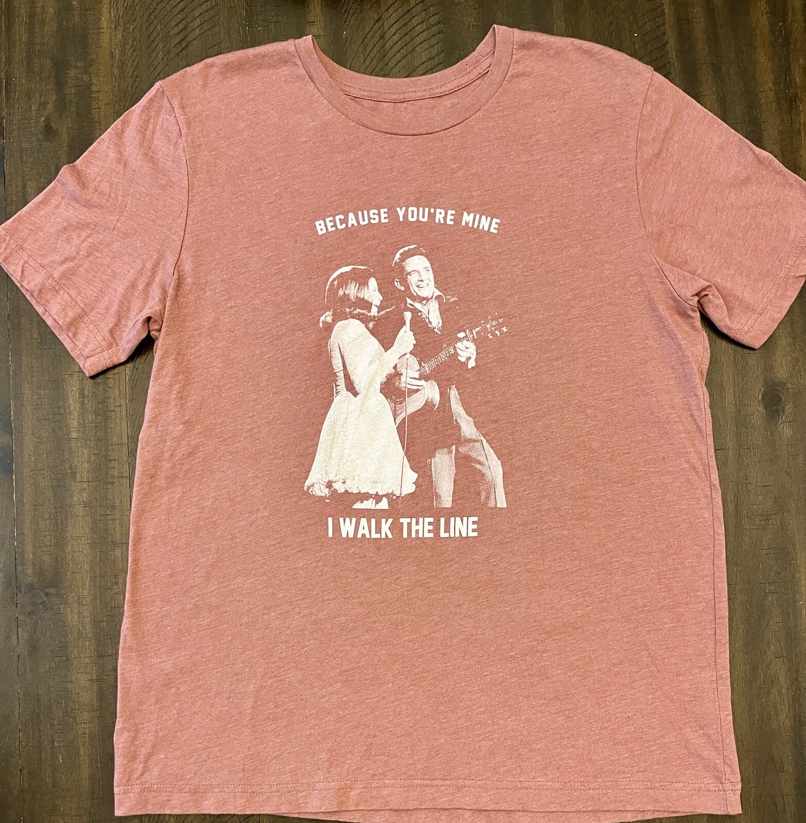Johnny Cash T-Shirt (Size L - Slim Fit) “Because You’re Mine I Walk the ...