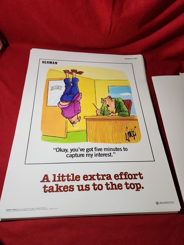 Herman Cartoon Safety Poster Jim Unger #401 | eBay