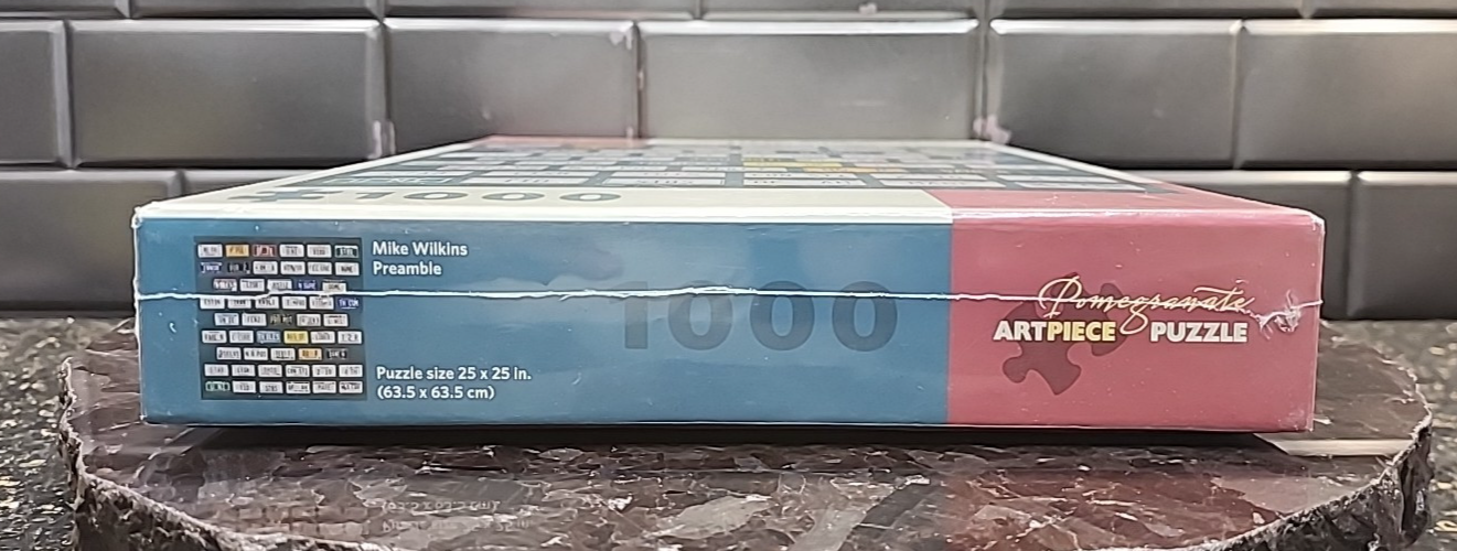 Mike Wilkins Preamble 1987 1000 Pc Puzzle Constitution 50 US License ...