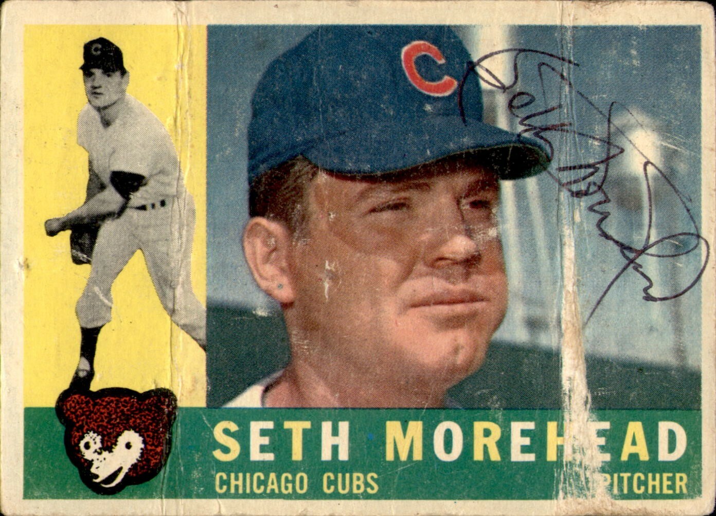 Seth Morehead Signed 1960 Topps #504 Autographed Cubs 75453 | eBay