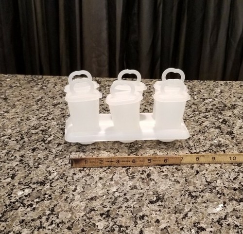 TUPPERWARE Popsicle Molds Ice Tups Homemade Healthy Vintage Classic Set ...