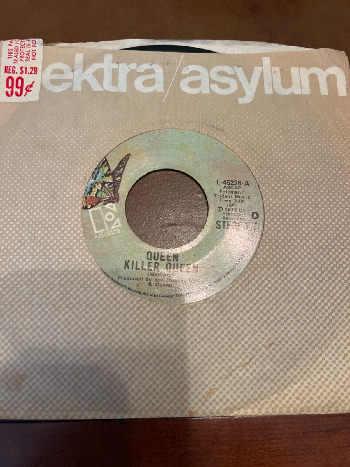 QUEEN original 1974 "Killer Queen/Flick Of The Wrist” 7” 45 RPM ...