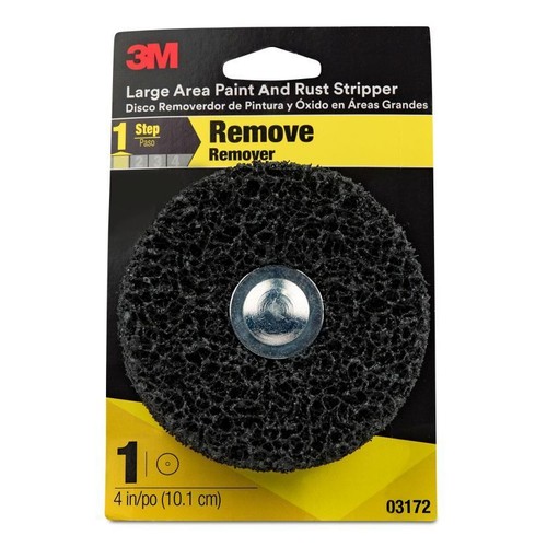 3M 3172 0 Large Area Paint and Rust Stripper, 4 in Dia, Coarse Grade ...