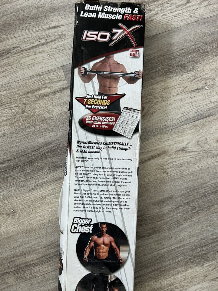 Ontel ISO 7X Isometric Workout Bar - Silver 735541608094 | eBay