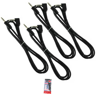 2 Pair of MP3AUX6FT 6 Foot Ultra Flex High Performance Aux to Aux Cable ...