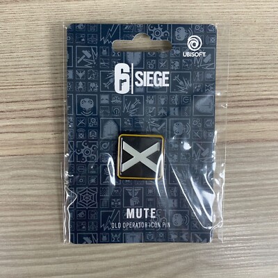 RAINBOW 6 SIX SIEGE MUTE OLD OPERATOR ICON PIN UBISOFT KOYO 2020 ...