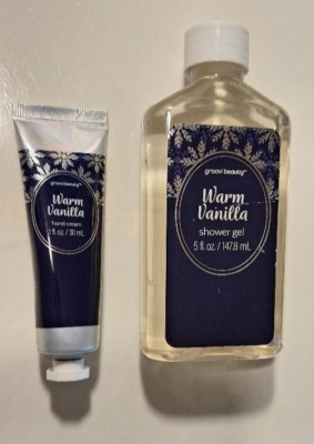 Groovi Beauty Warm Vanilla Shower Gel (5oz) & Hand Cream (1oz) Free ...