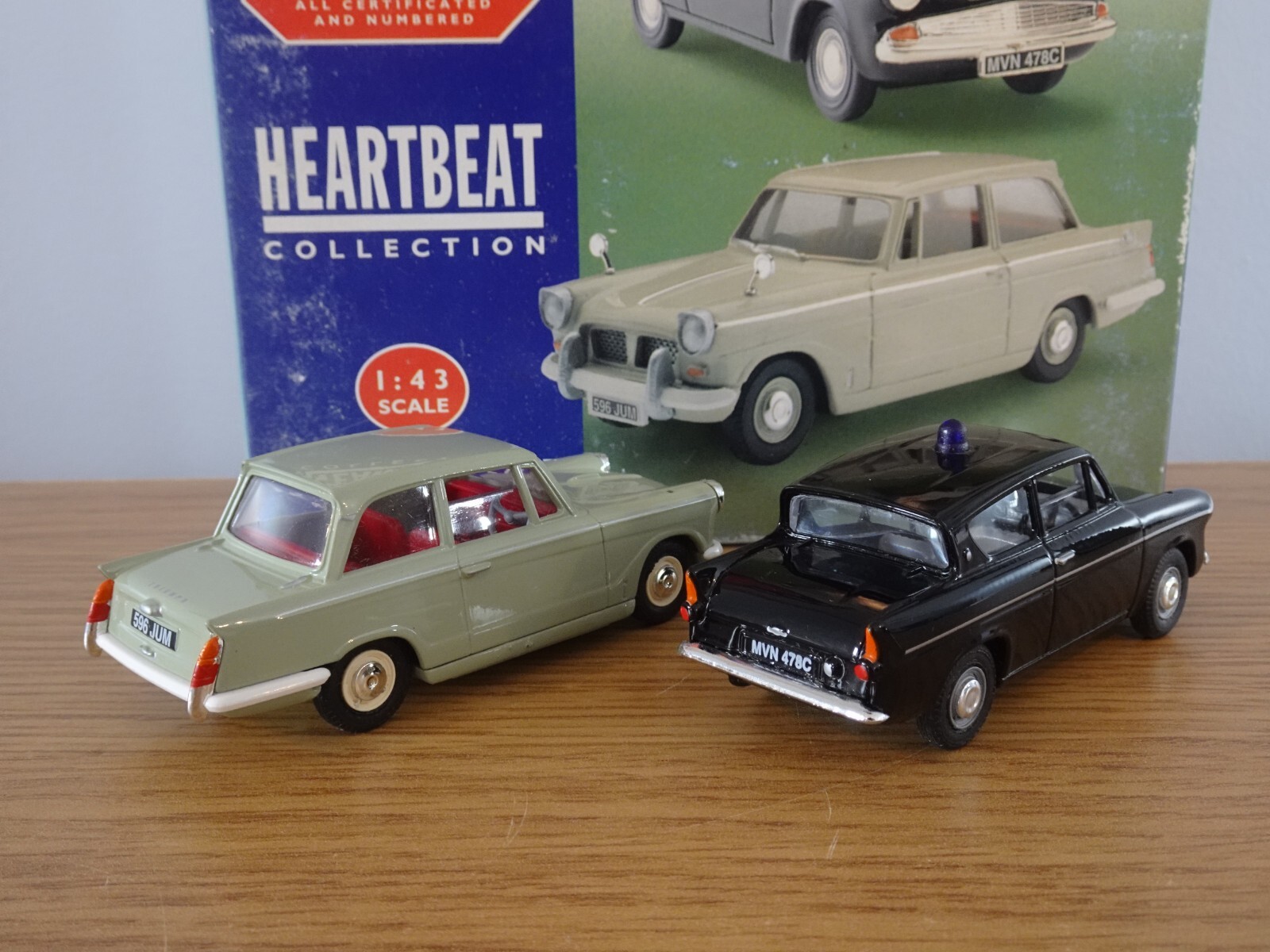 CORGI LLEDO VANGUARDS HEARTBEAT TRIUMPH & FORD POLICE CAR MODEL SET ...