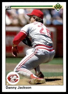 1990 Upper Deck COR Copyright Date #120B Danny Jackson Cincinnati Reds ...