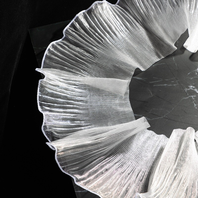 5m Organza Ruffled Trim Mermaid Gradient Fabric Edging Tulle Lace ...