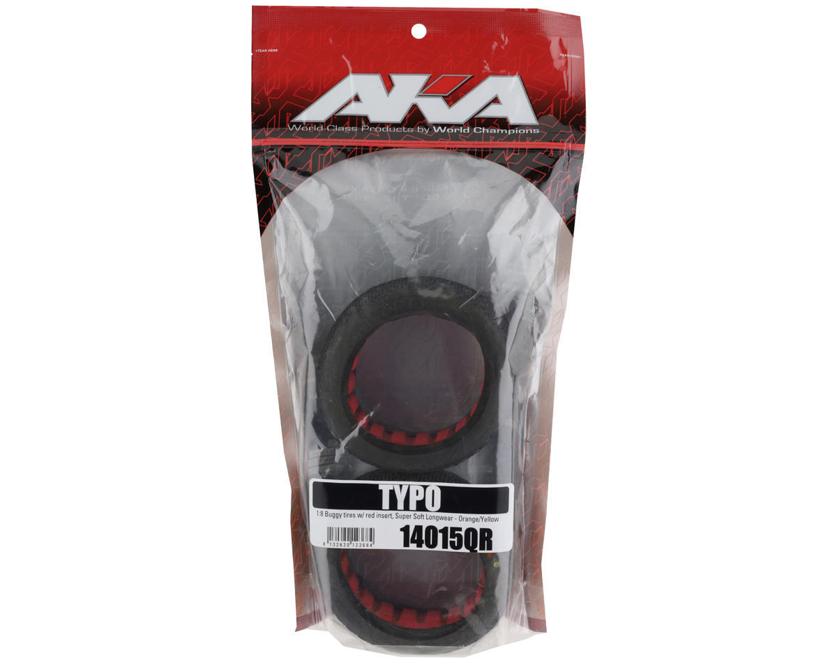 AKA Racing 14015QR 1 8 Typo SSLW Buggy Tires w/ Red Insrt for sale ...