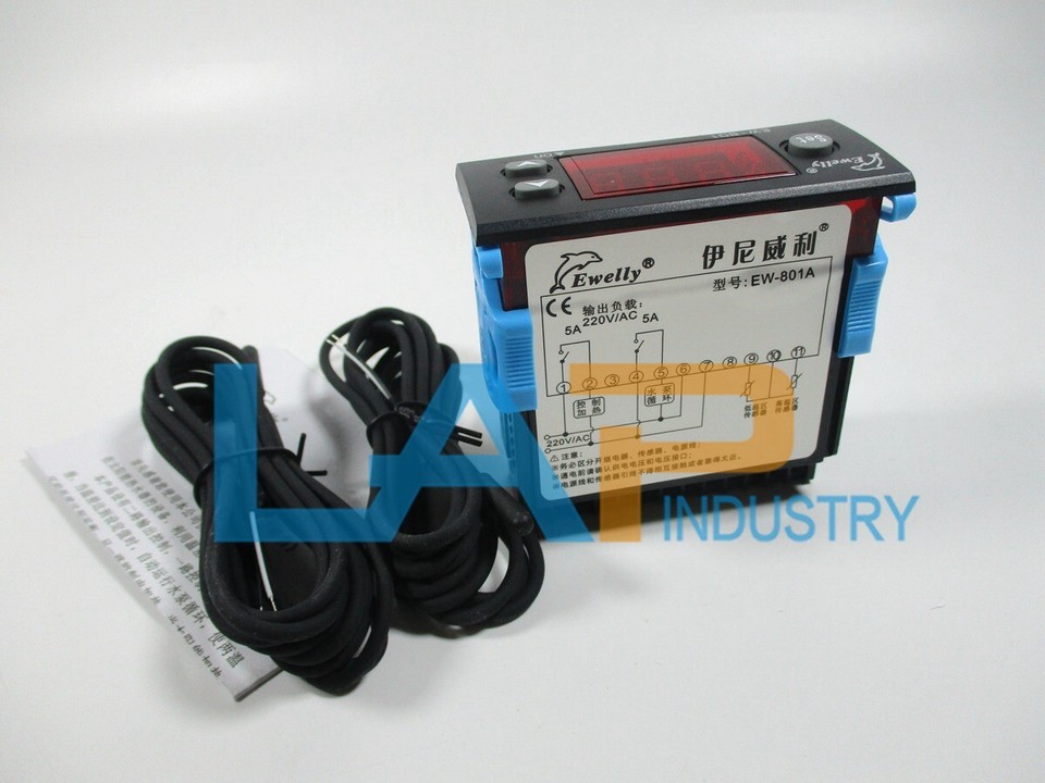 EW-801 Solar Water Heater Temperature Controller Thermostat w/Sensor ...