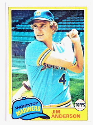 Jim Anderson #613 Topps 1981 Baseball Card (Seattle Mariners) | eBay