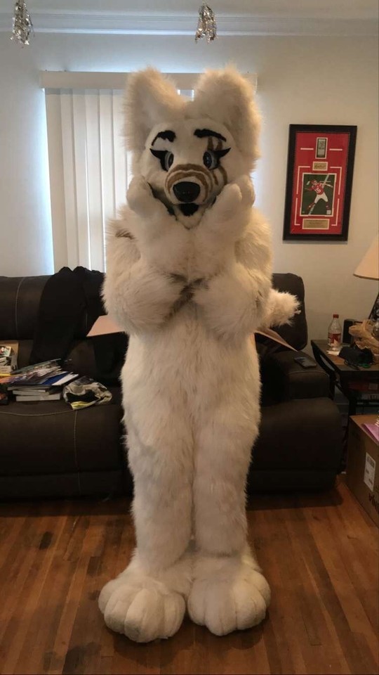 white husky fursuit full body suit | eBay