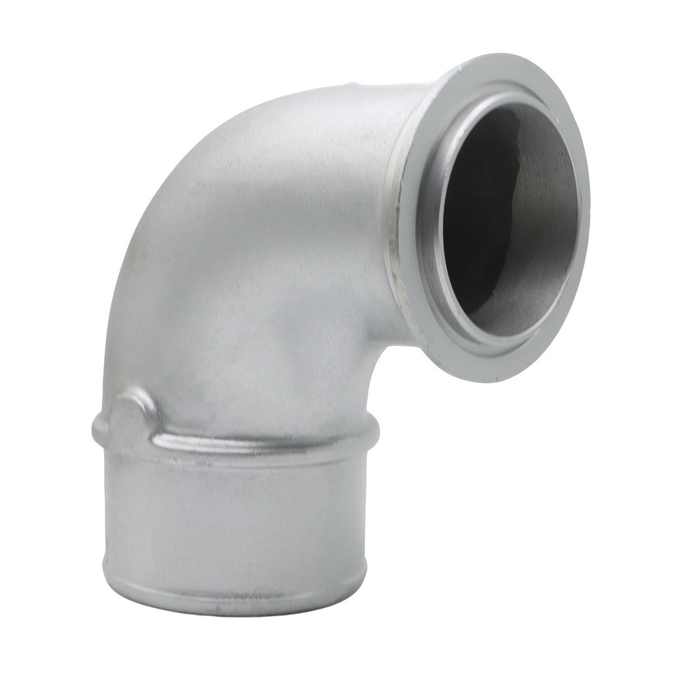 For ISX BorgWarner S400 Style V-Band 90 Degree Turbo Elbow For Cummins ...