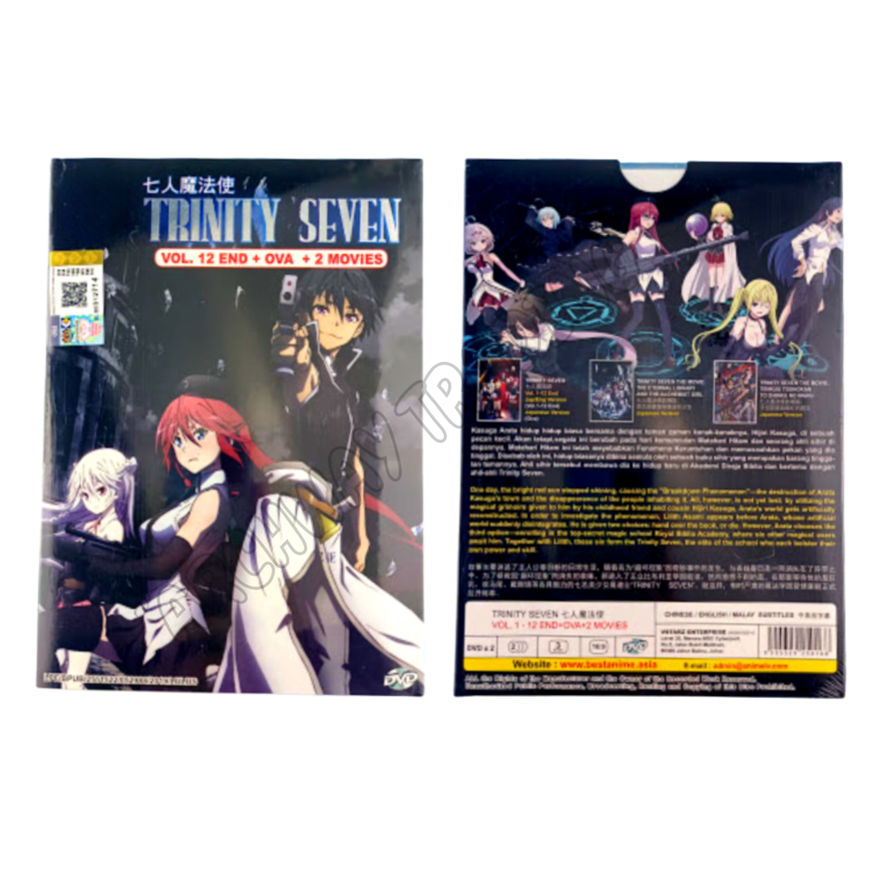 TRINITY SEVEN Complete TV Series DVD English Dubbed Region Free Sealed ...