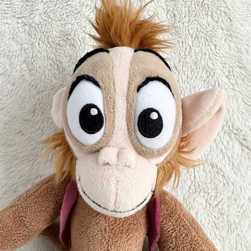Disney Parks Abu Monkey Aladdin Sidekick Plush Toy 12” Stuffed Hand ...