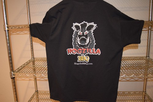 Hogzilla vtg DEFUNCT Kalamazoo Michigan B.C. Canada t shirt BBQ Lg Pig ...