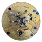 Antique 18s 1882 Iowa Illinois 11 Jewel Key Wind Pocket Watch Movement ...