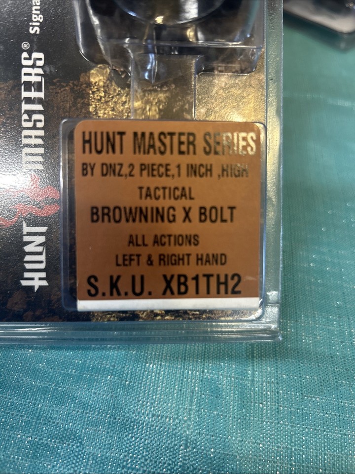 DNZ XB1TH2 HUNT MASTERS SCOPE MOUNT/RING HIGH BROWNING X-BOLT 1" TUBE ...