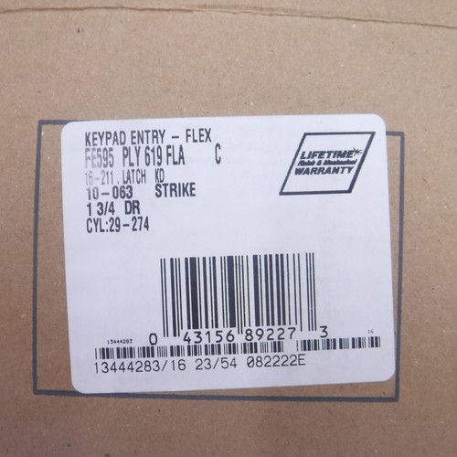 Schlage Residential Satin Nickel Flex Electronic Keypad Lock FE595 ...