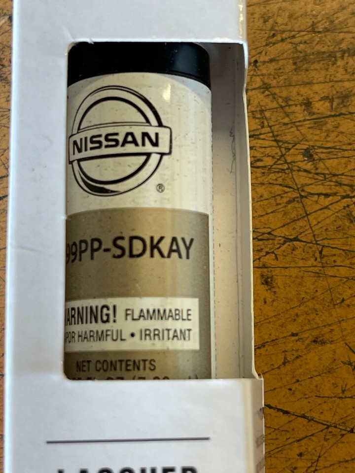 NEW OEM Nissan Touch-Up Paint + Clear Coat "TITANIUM BEIGE" Color Code ...
