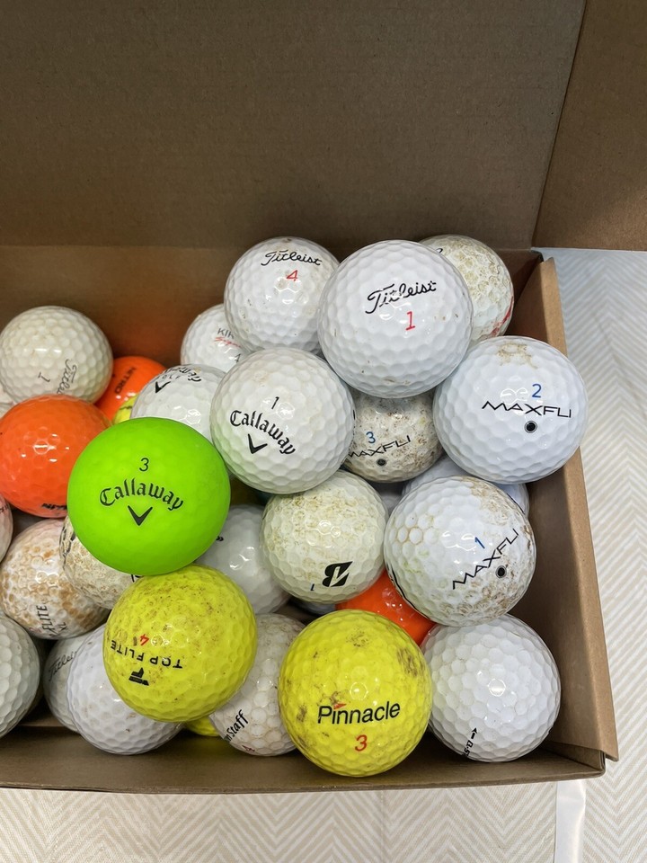 Lot of 47 Used Golf Balls Callaway Titleist Prov1 Vice Top Flite | eBay