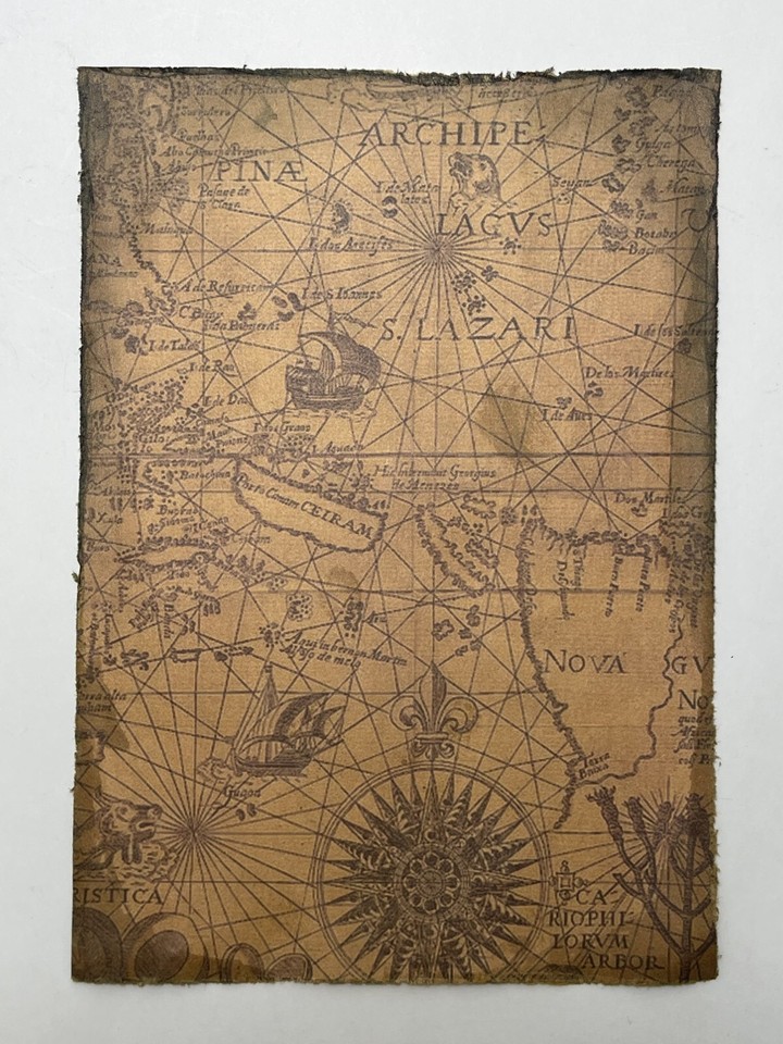 Treasure Map Old Pirate Maps Aged Reproduction Replica Print - 3 Maps ...