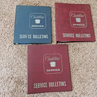 Lot of 3 Vintage Cadillac Service Bulletins Empty Binders | eBay