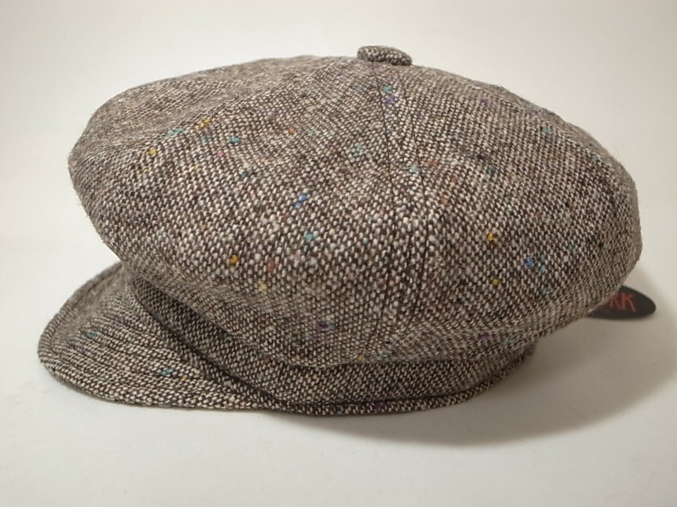 New York Hat Co Tweed Spitfire Brown size M Made in USA | eBay