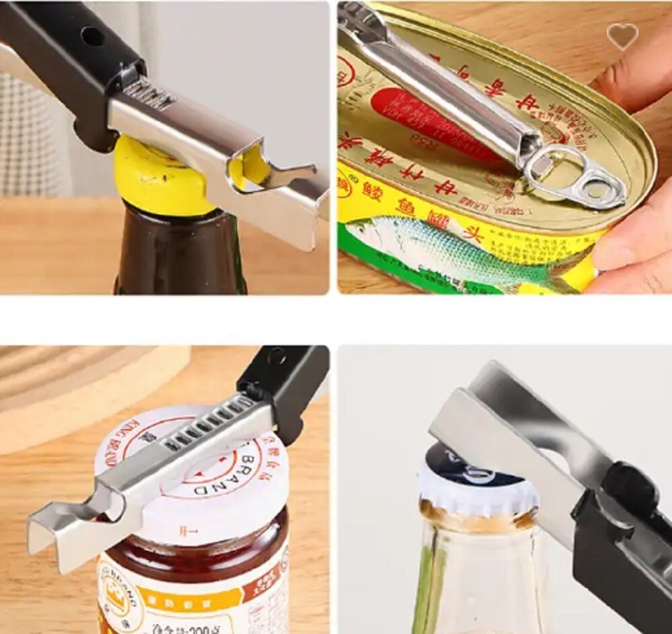 Adjustable Jar Opener Stainless Steel Lid Remover Easy Grip for ...