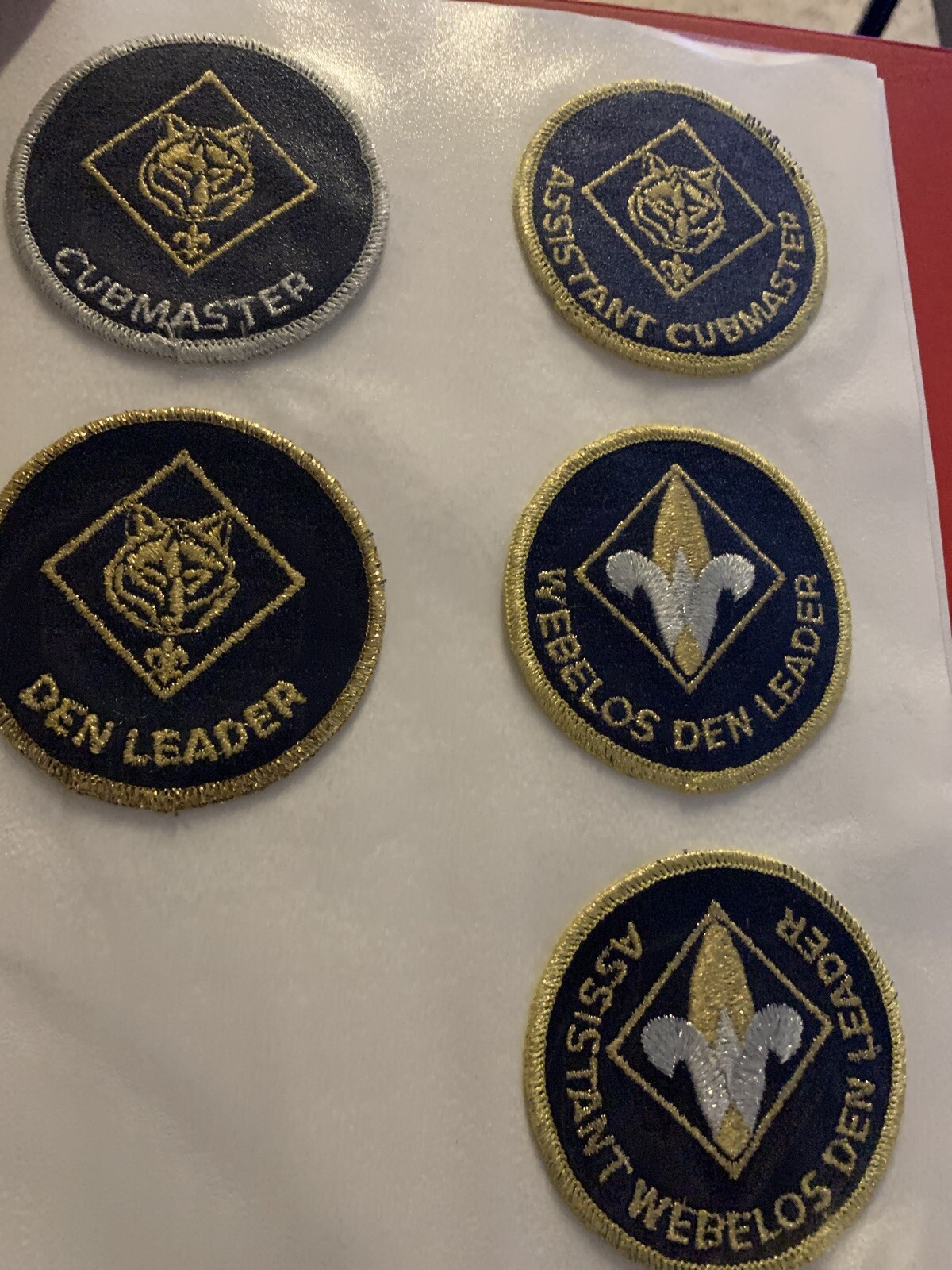 1970's Vintage CUBMASTER Lot Of 5 Position Patches BSA MINT: Asst, Den ...