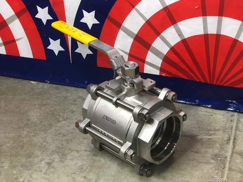 T.C.I 4" in Stainless Steel 316 Socket Weld Ball Valve 1000 WOG 3 Piece ...