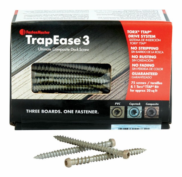 FastenMaster TrapEase 3 Ultimate Composite Deck Screw for sale online ...