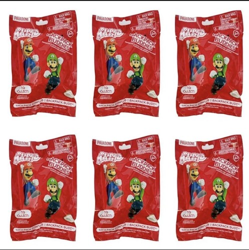 Nintendo Super Mario Backpack Bag Clip : Lot of 6 Sealed Bags Never ...