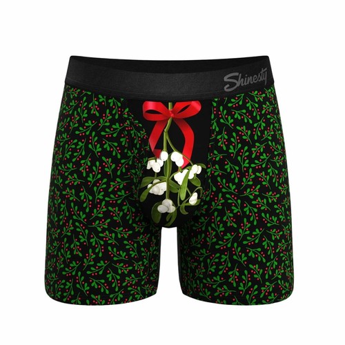 Shinesty Men's Hammock Pouch Underwear Boxer The Kiss Me There Mistletoe | eBay