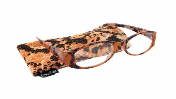 Calabria 744 Snakeskin Spring Hinge Designer Reading Glasses w ...