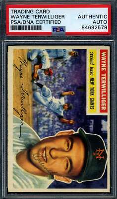 Wayne Terwilliger PSA DNA Signed 1956 Topps Autograph | eBay