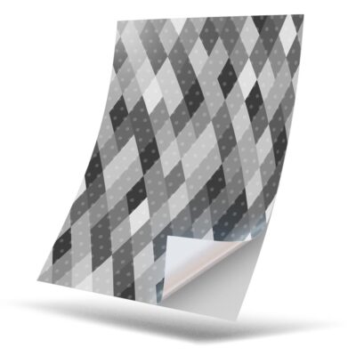 1 x Vinyl Sticker A4 - BW - Colourful Diamond Pattern Pink Red #35182 ...