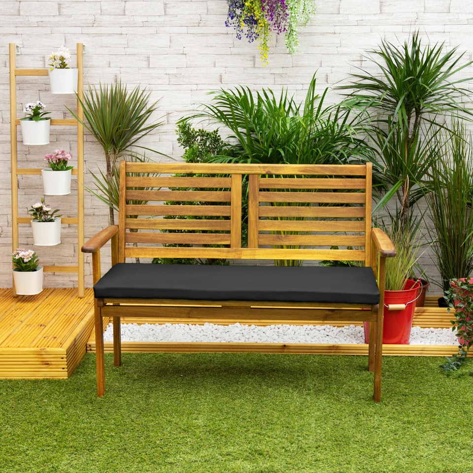 Gardenista Outdoor Bench Pad 4 Seater Garden Seat Cushion Patio Swing ...