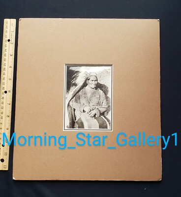 Native American , Geronimo, Indian Chief, Vintage original photo with ...