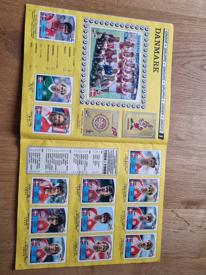 PANINI Complete Football Sticker Album 1988 EURO 88 Germany Full ...