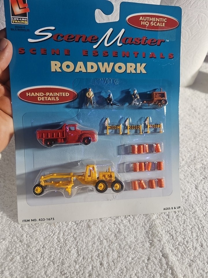 NIB HO scale Life Like Scene Master Roadwork Vehicles/figurines | eBay