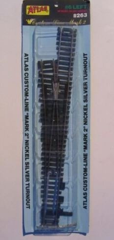 Atlas 263 HO Custom-Line Mark 2 Nickel Silver Turnout # 6 Left | eBay