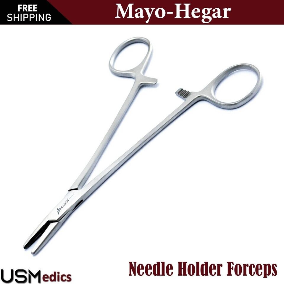 Dental Instruments Mayo Hegar Needle Holder Suture Forceps Veterinary ...